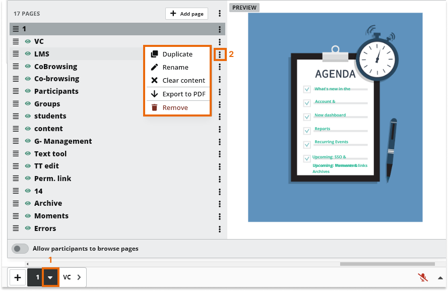 Virtual Classroom Online Whiteboard Pages | VEDAMO