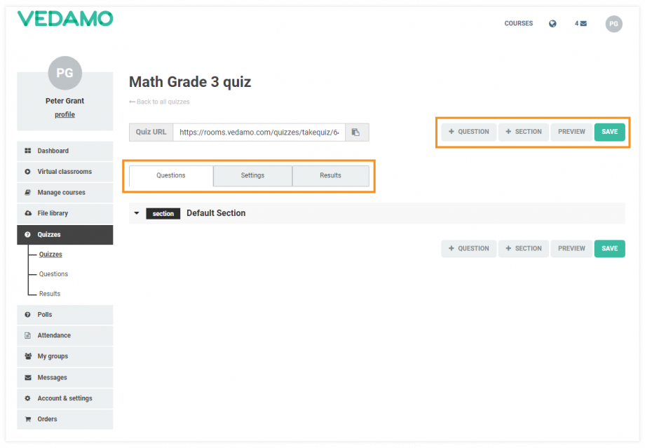 LMS Quizzes - Creation and Settings in a few easy steps | VEDAMO