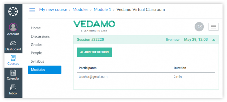 Use the Vedamo VC with an open-source installation of Canvas I VEDAMO Use the Vedamo VC with an open-source installation of Canvas I VEDAMO