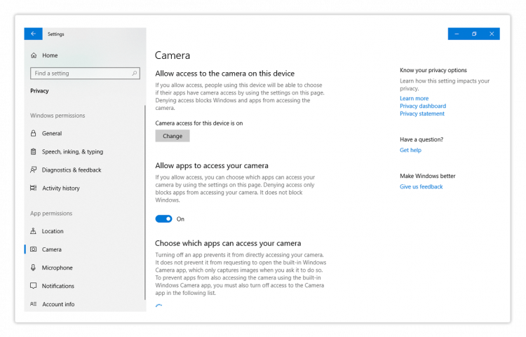 Windows 10 camera and microphone permissions and virtual classroom I VEDAMO