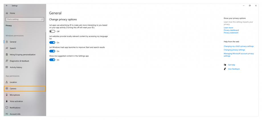 Windows 10 camera and microphone permissions and virtual classroom I VEDAMO