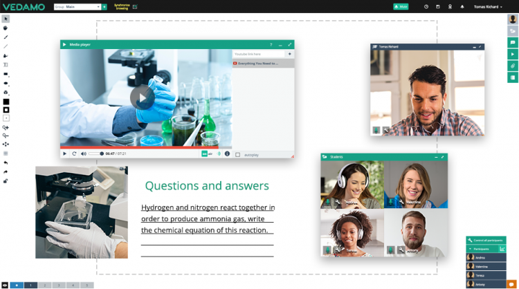 Live Assessment in a Virtual Classroom Environment | VEDAMO