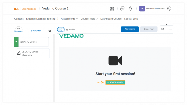 How to integrate Vedamo Virtual Classroom with Brightspace by D2L | VEDAMO