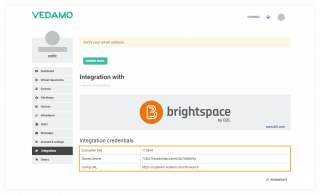 How to integrate Vedamo Virtual Classroom with Brightspace by D2L | VEDAMO