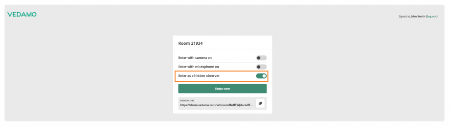 Virtual classroom observers. The observer role | VEDAMO