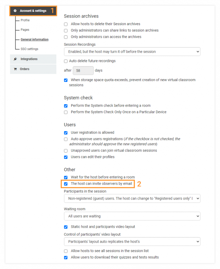 Virtual classroom observers. The observer role | VEDAMO
