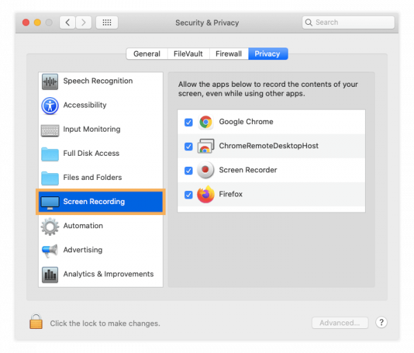 How to enable the screen share on Mac while using Mozilla Firefox or ...