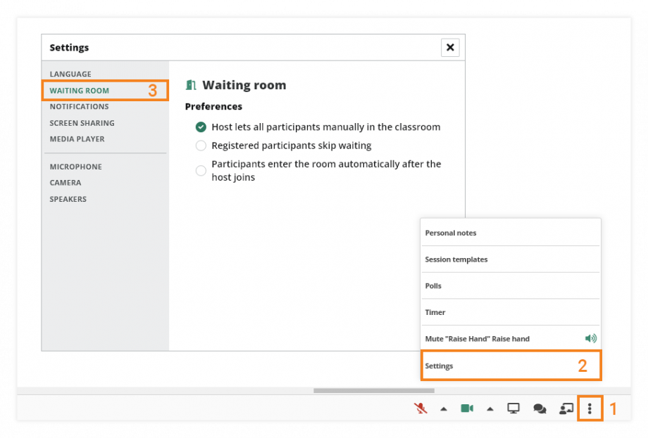 Virtual Classroom Waiting Room | VEDAMO