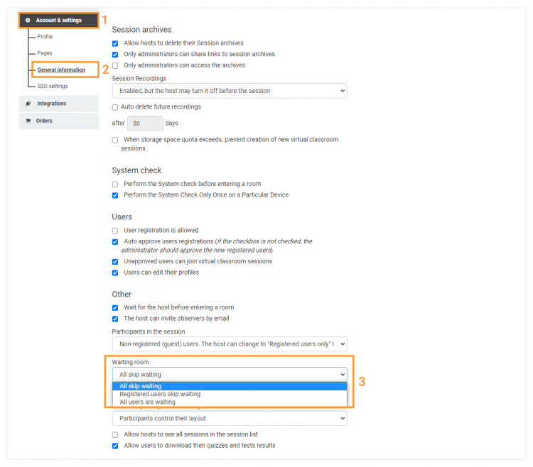 Virtual Classroom Waiting Room | VEDAMO