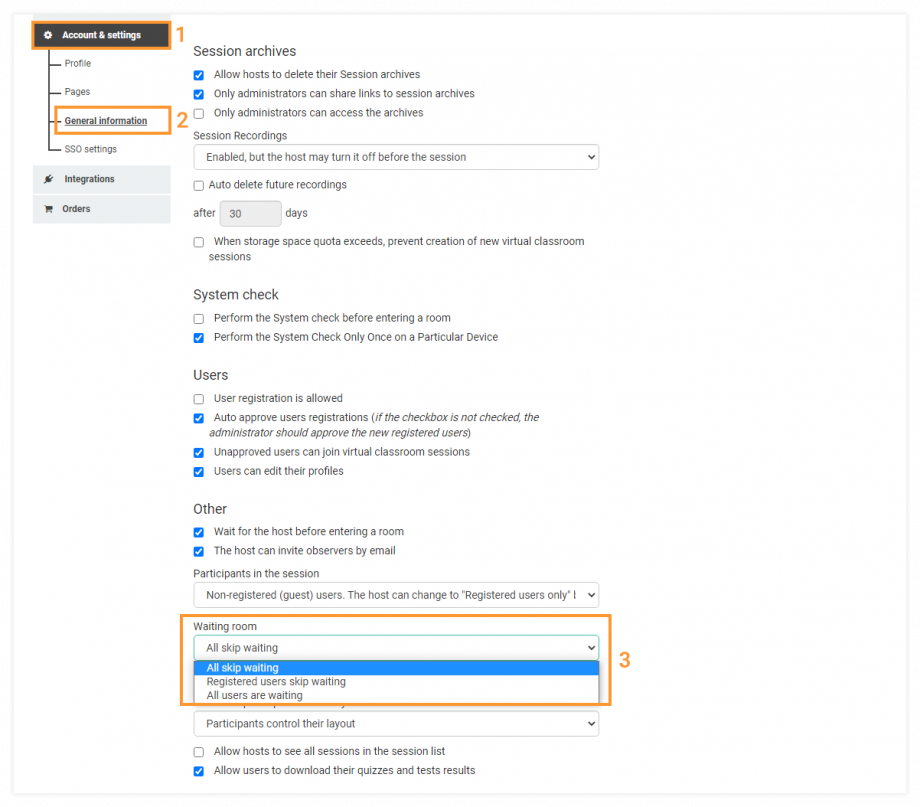 Virtual Classroom Waiting Room | VEDAMO
