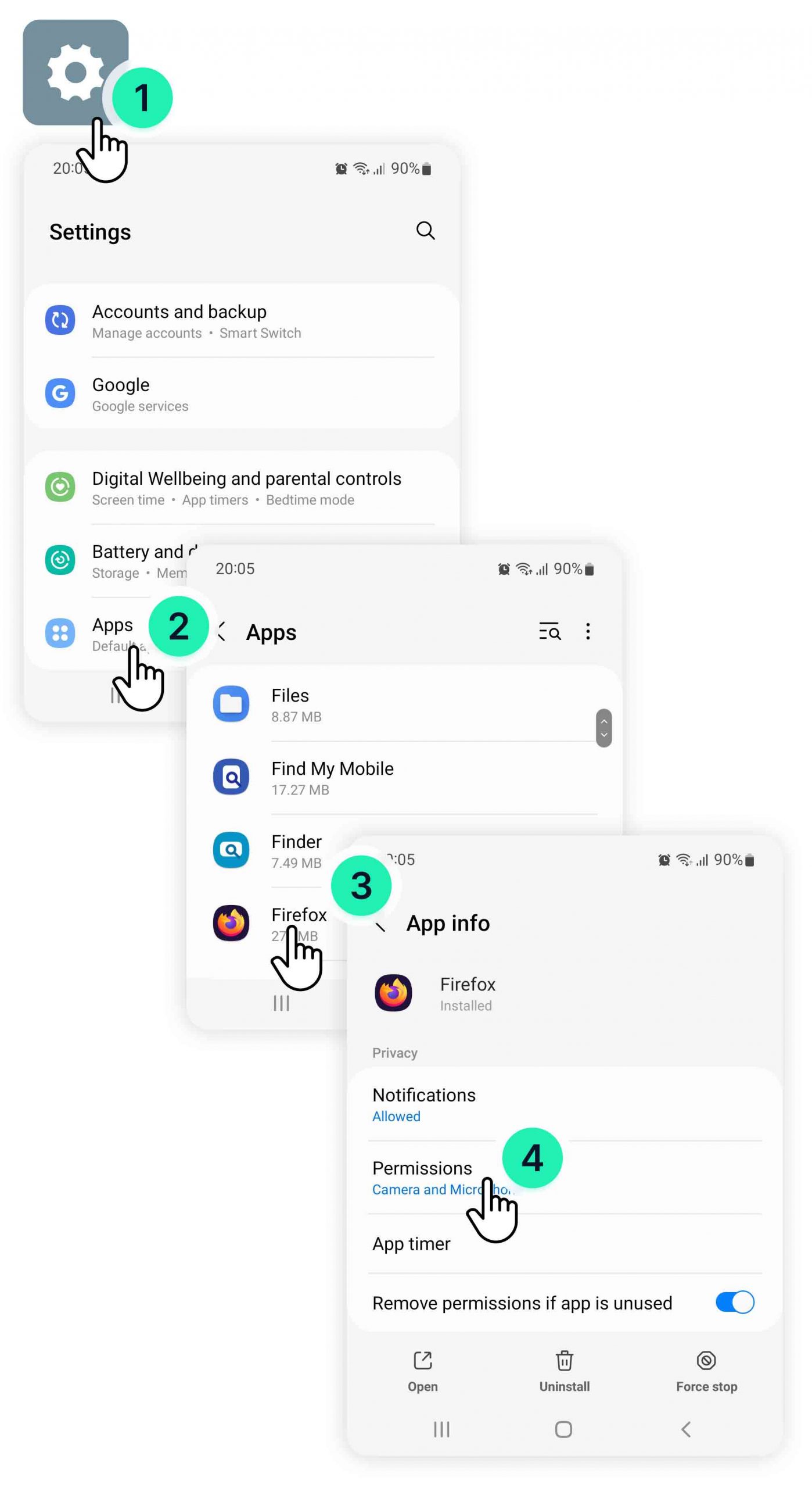 Blocked camera and microphone on Android phone from OS (Mozilla Firefox ...