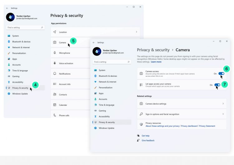 Blocked camera and microphone from Windows 11 OS | VEDAMO
