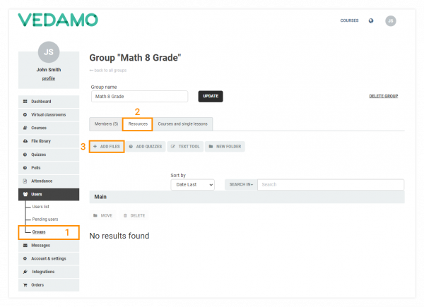 LMS File Share | VEDAMO