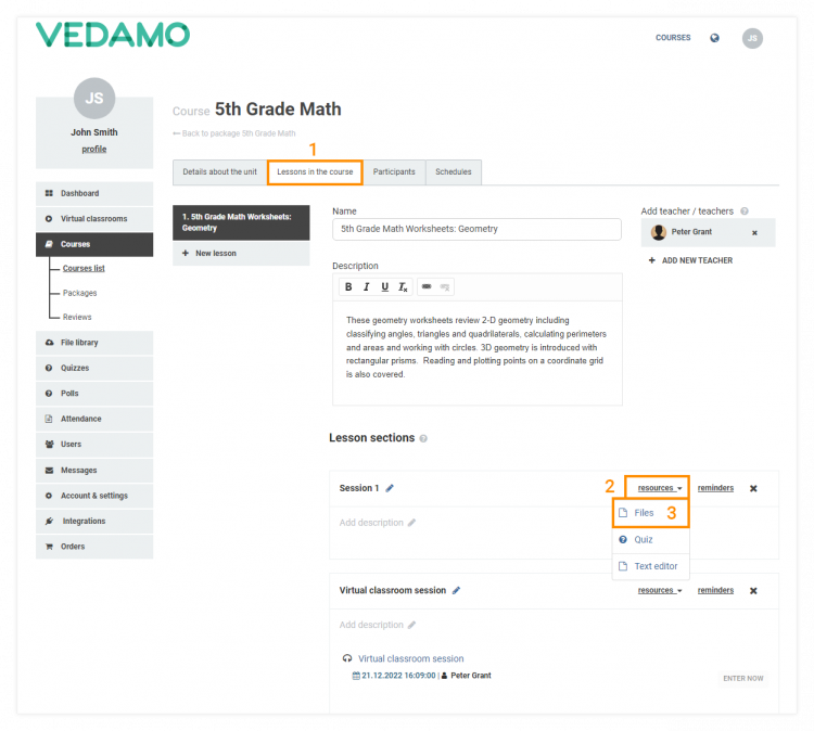 LMS File Share | VEDAMO