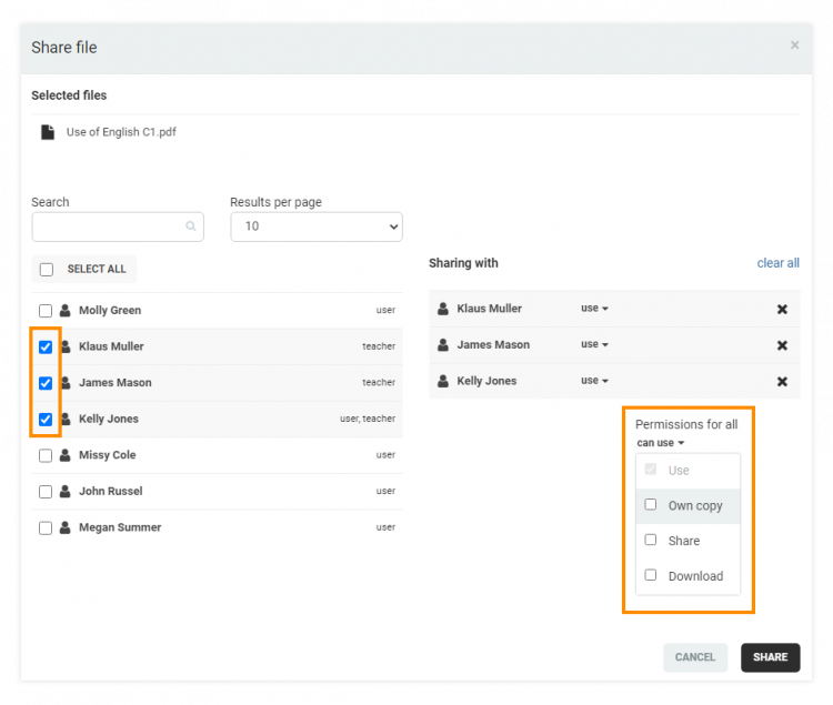 LMS File Share | VEDAMO