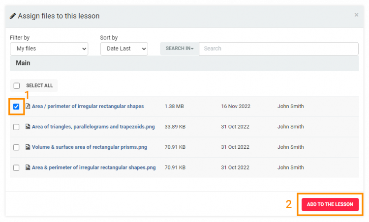 LMS File Share | VEDAMO